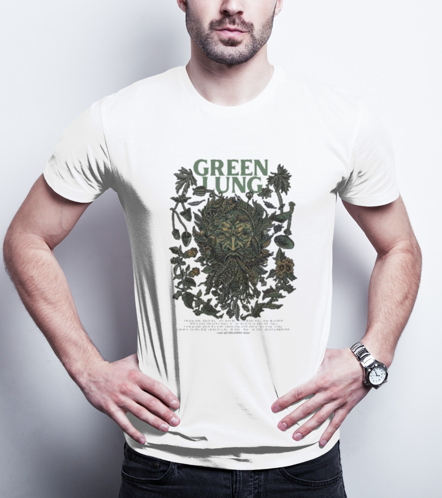 Green Lung Mythical Foliate Face Live At Hellfest T-Shirt