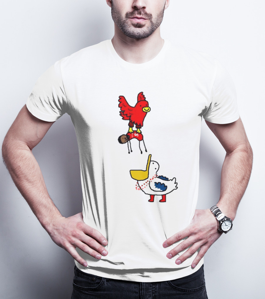 Hawks Trade Dejounte Murray To The Pelicans NBA Paint Bird Dunking Player T-Shirt