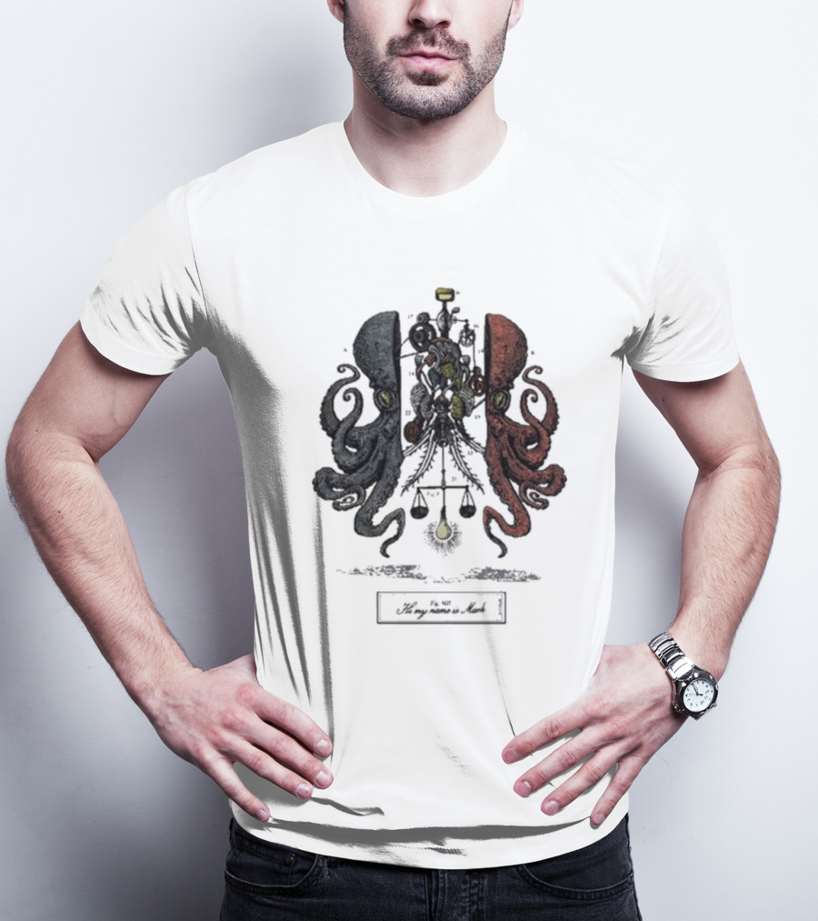 Hi My Name Is Mark Octopus Dissection T-Shirt