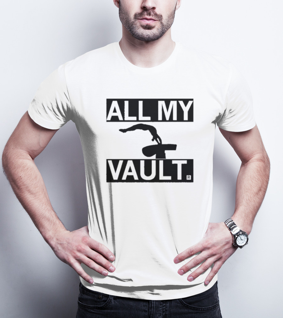 ALL MY VAULT Gymnastics Pommel Horse T-Shirt