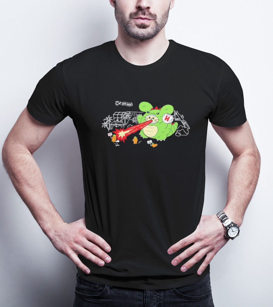 Fatrabbitfarm San Diego Monster End Of The Line No Running T-Shirt