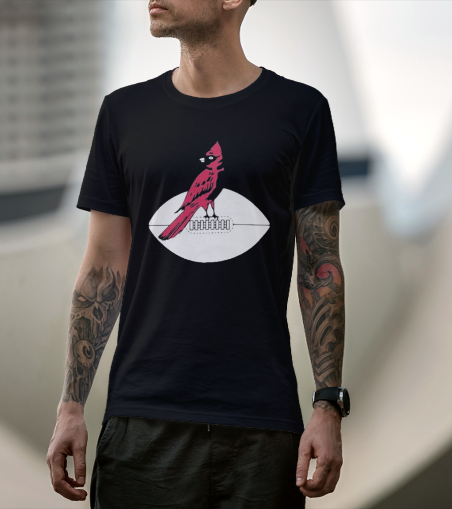 Arizona Cardinals Vintage Cardinal On Football T-Shirt