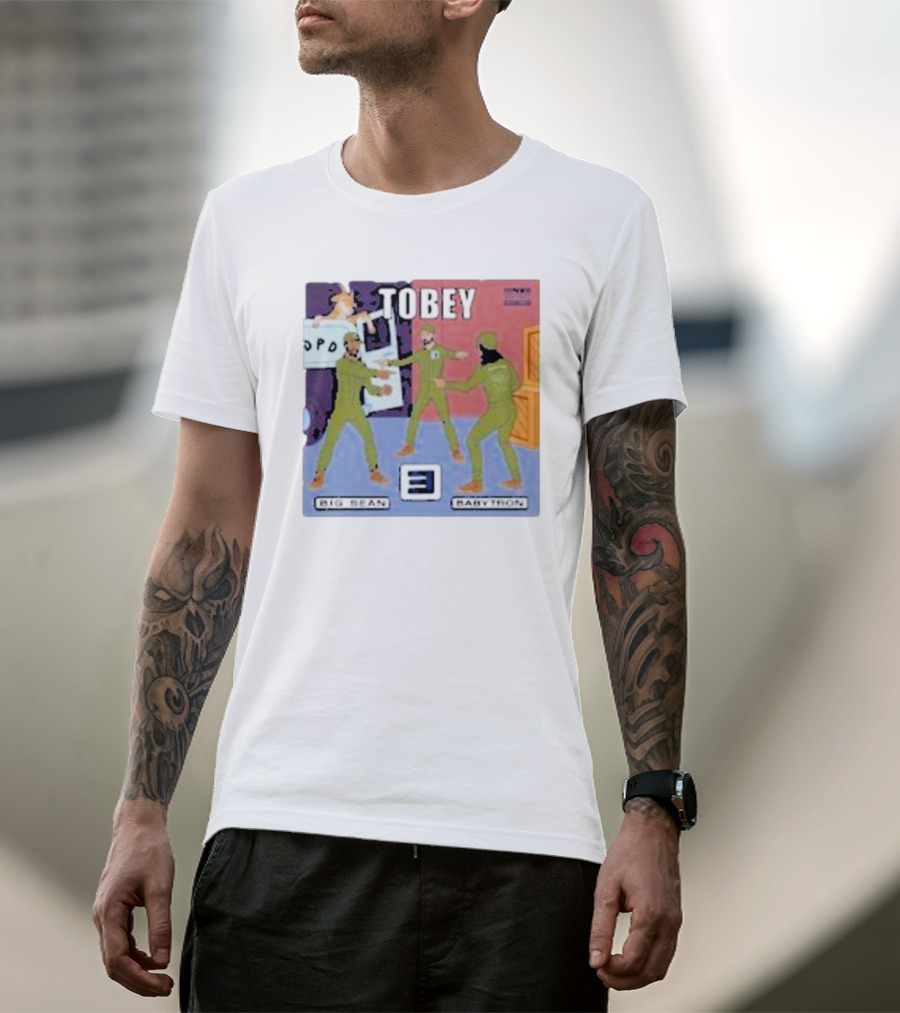 Eminem Tobey Big Sean BabyTron Meme Three Spider-Men Arms T-Shirt