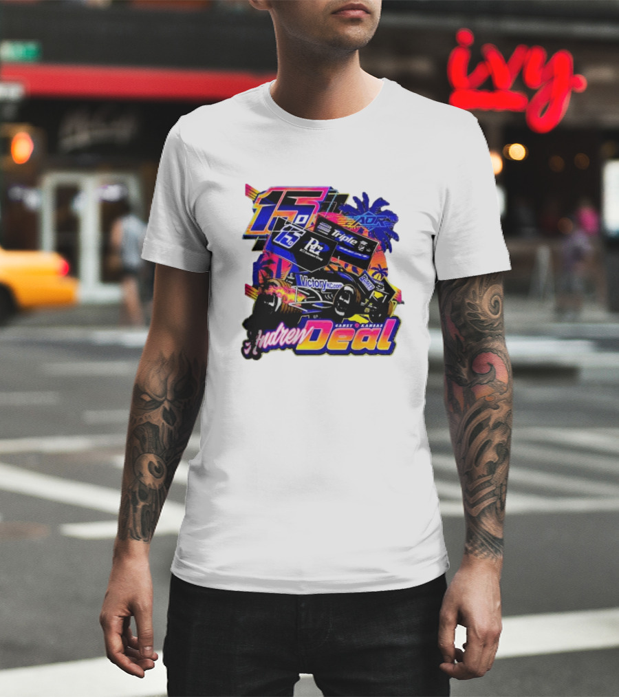 15 Andrew Deal Victory KC Motorsports Caney Kansas Racing T-Shirt