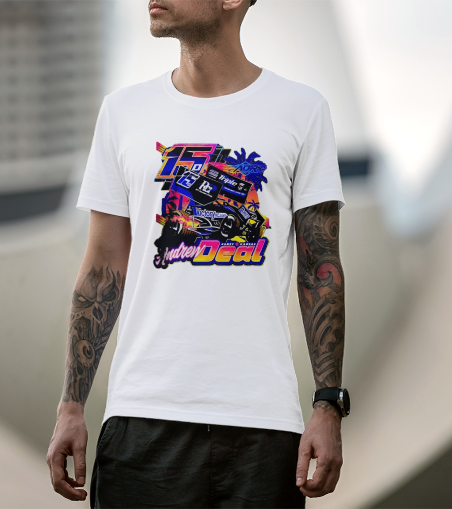 15 Andrew Deal Victory KC Motorsports Caney Kansas Racing T-Shirt