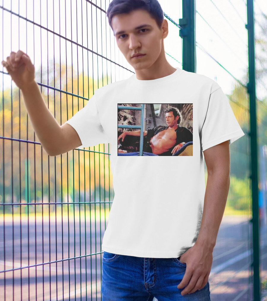 Ian Malcolm Jurassic Park Iconic Scene T-Shirt
