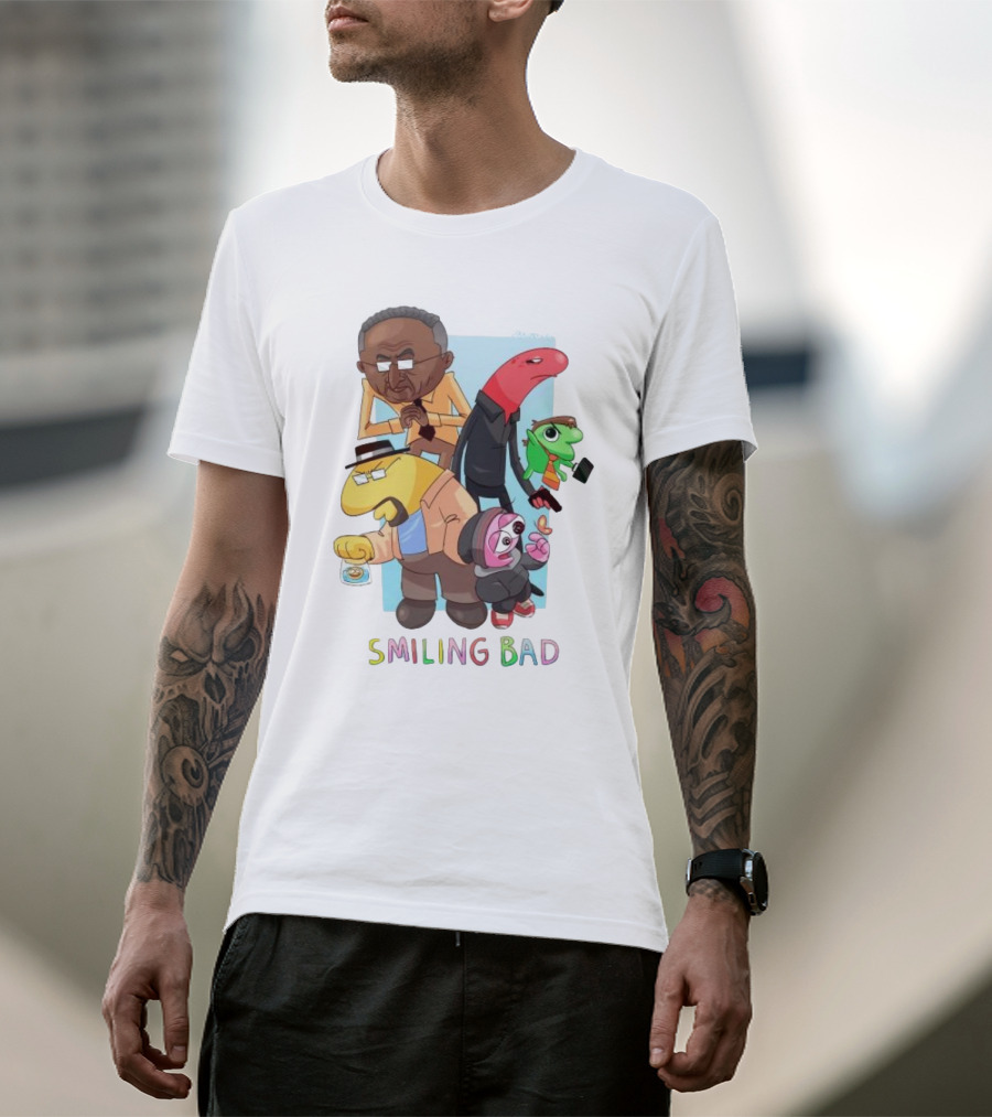 Smiling Bad Characters Joolianee Inspired Cartoon T-Shirt