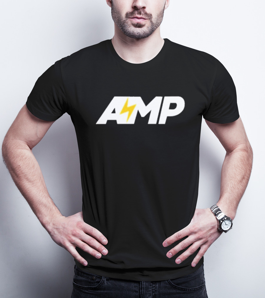 Kai Cenat AMP Farm Logo With Lightning Bolt T-Shirt