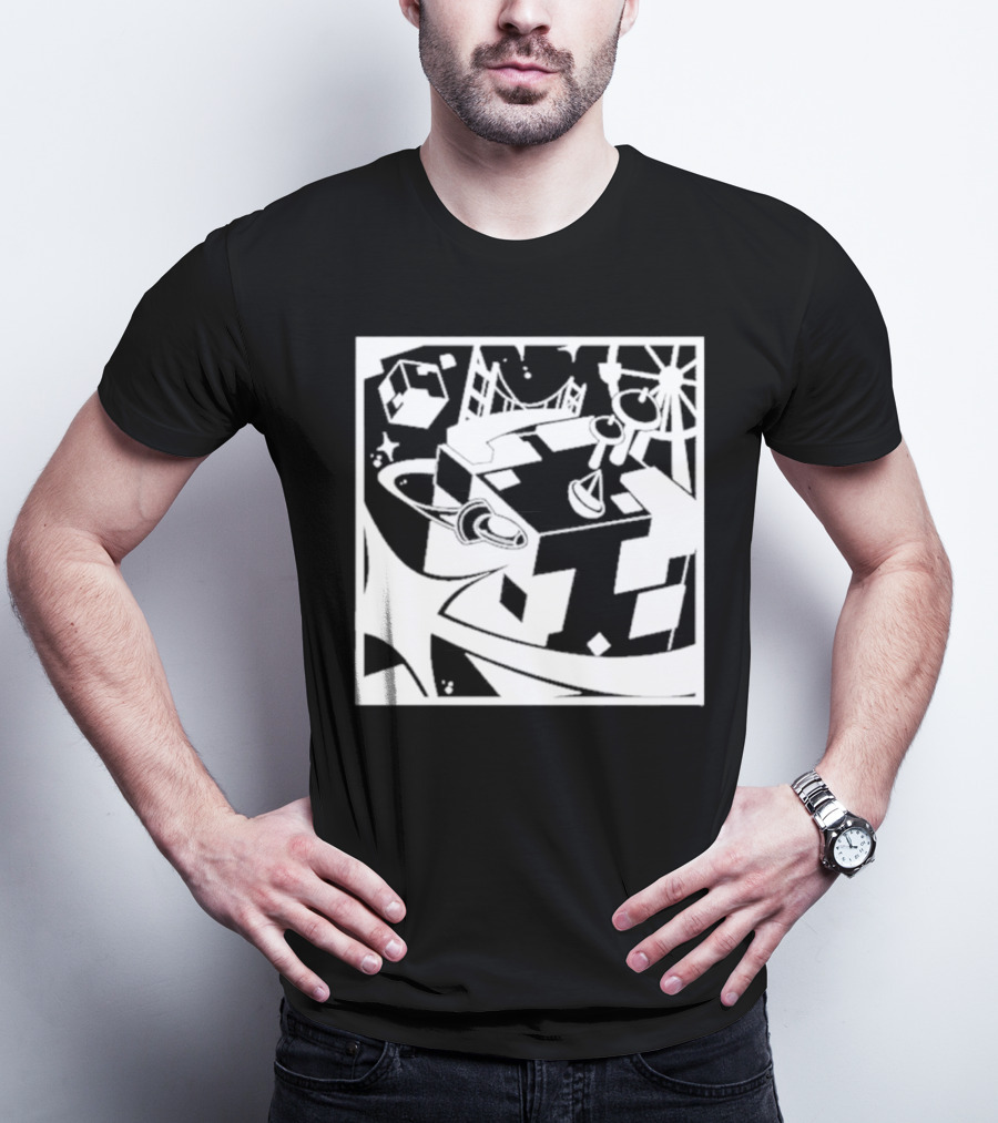 Tallulah Richarlyson Tilin QSMP Egg Surreal Cityscape Blocks Space T-Shirt