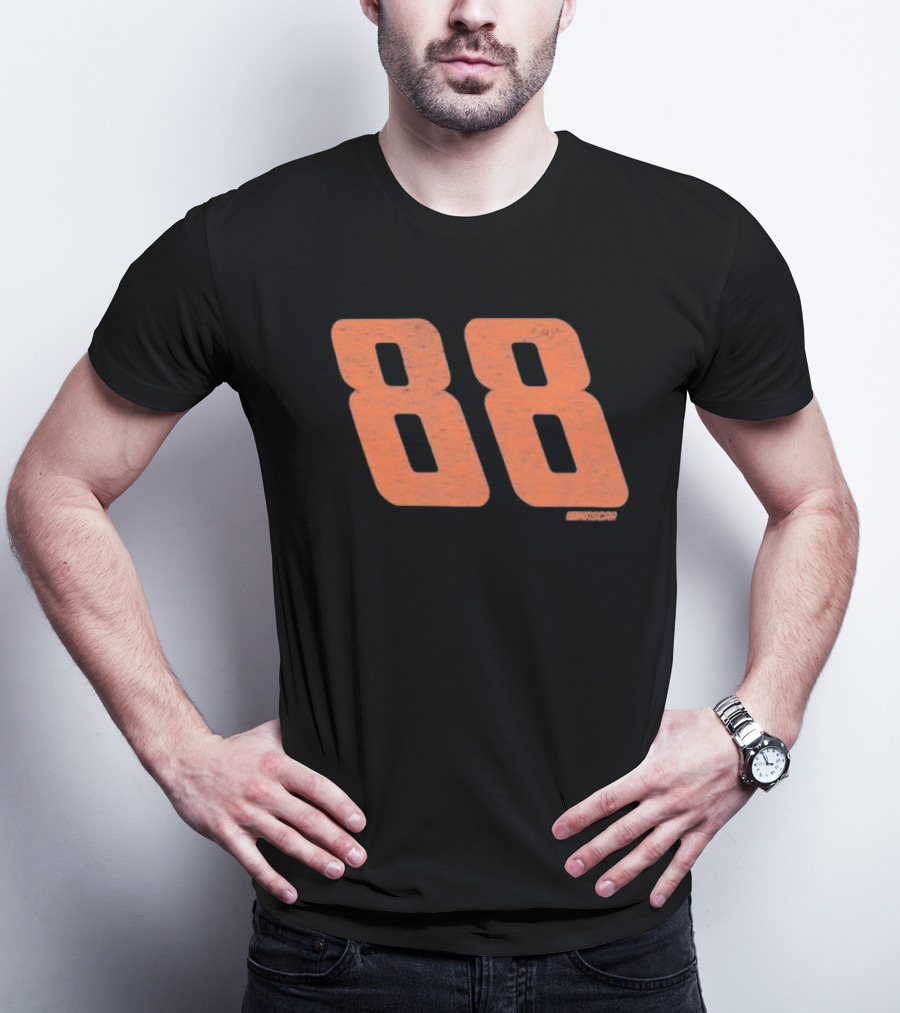 NASCAR Dale Earnhardt Jr. #88 Black Franklin 47 Racing T-Shirt