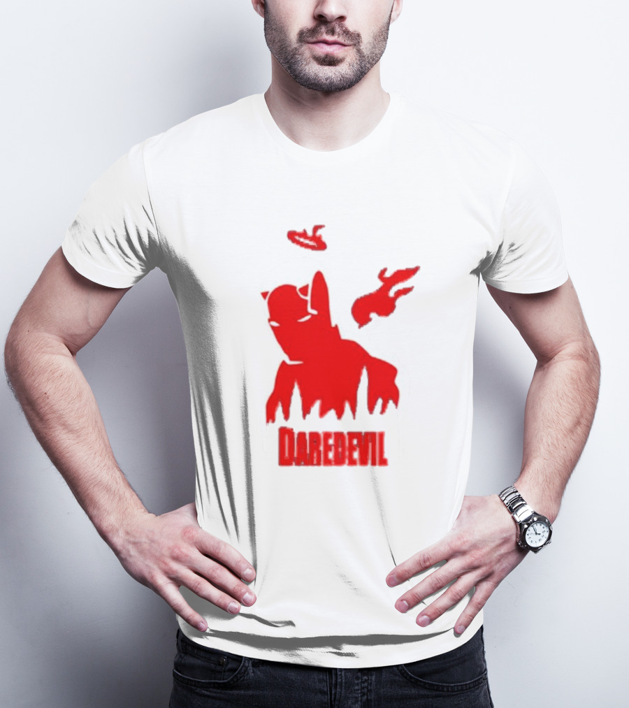Daredevil Born Again Marvel Studios Iconic Red Flame T-Shirt