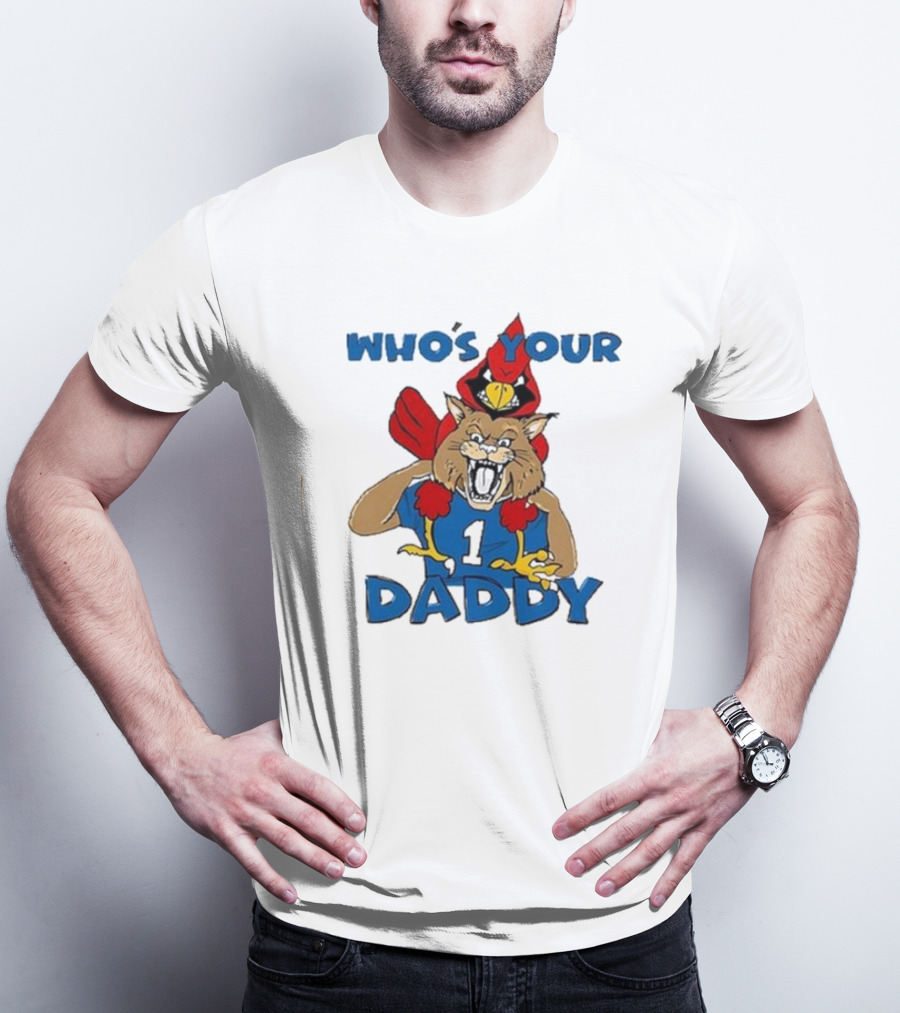 Louisville Cardinals Kentucky Wildcats Who’s Your Daddy Rivalry Question T-Shirt