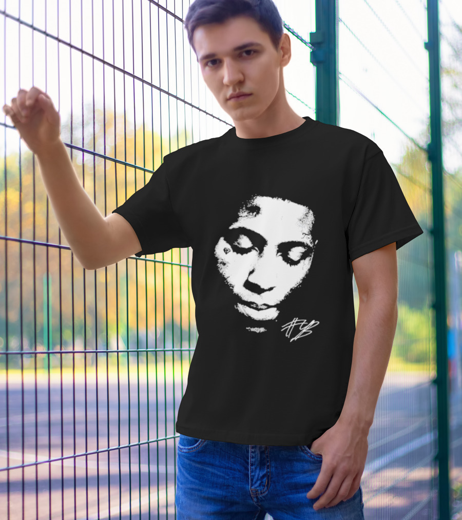 Never Broke Again Lonely Child NBA YoungBoy Signature Black And White Face T-Shirt