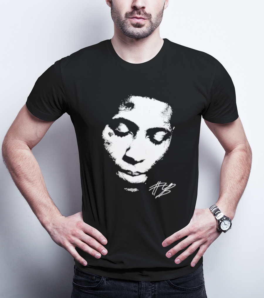 Never Broke Again Lonely Child NBA YoungBoy Signature Black And White Face T-Shirt