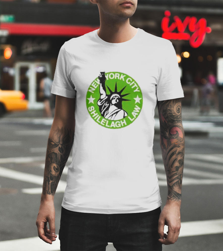 New York City Shilelagh Law Statue Of Liberty Beer T-Shirt