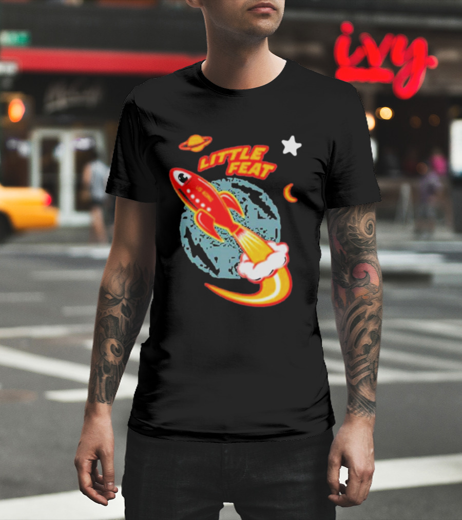Little Feat Rocketship Planetary Adventure T-Shirt