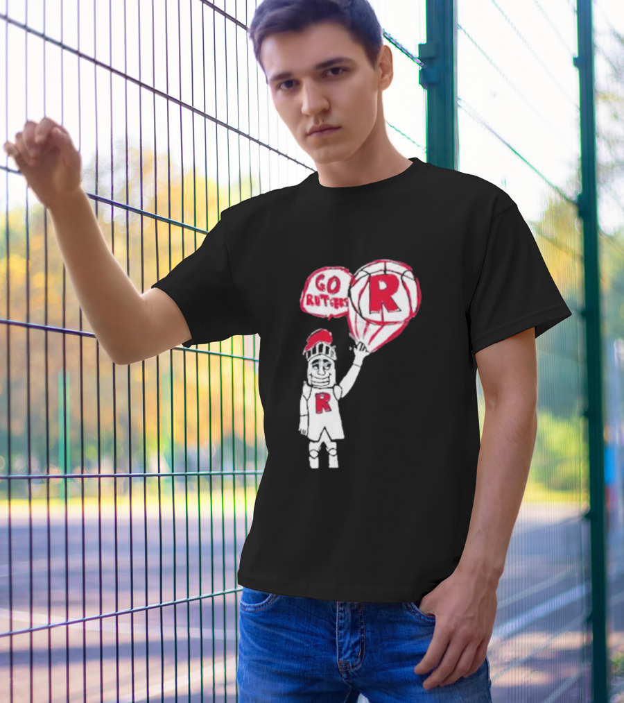 Rutgers Mbb The Blackout Go Rutgers Basketball Knight T-Shirt