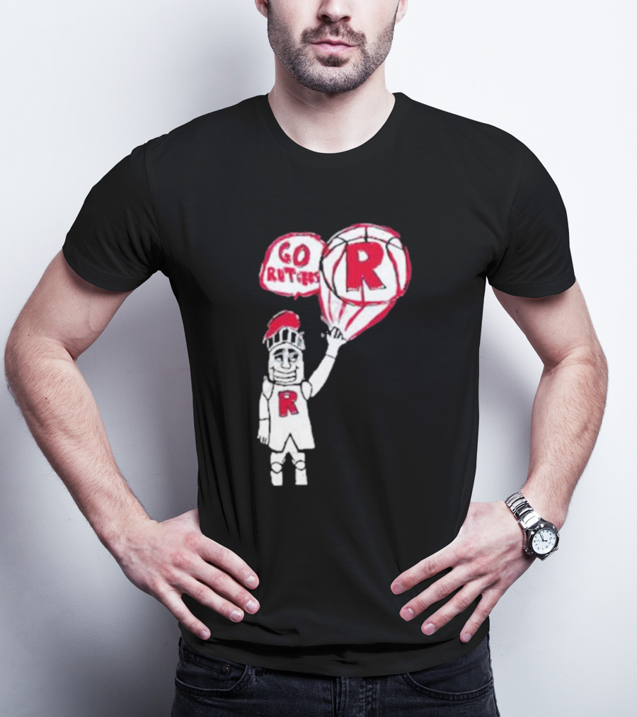 Rutgers Mbb The Blackout Go Rutgers Basketball Knight T-Shirt