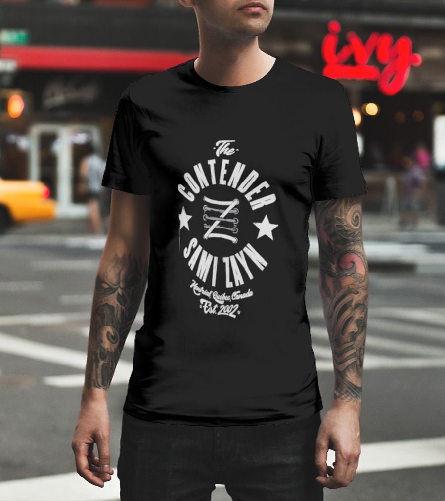 The Contender Sami Zayn Montreal Quebec Canada Est 2002 T-Shirt