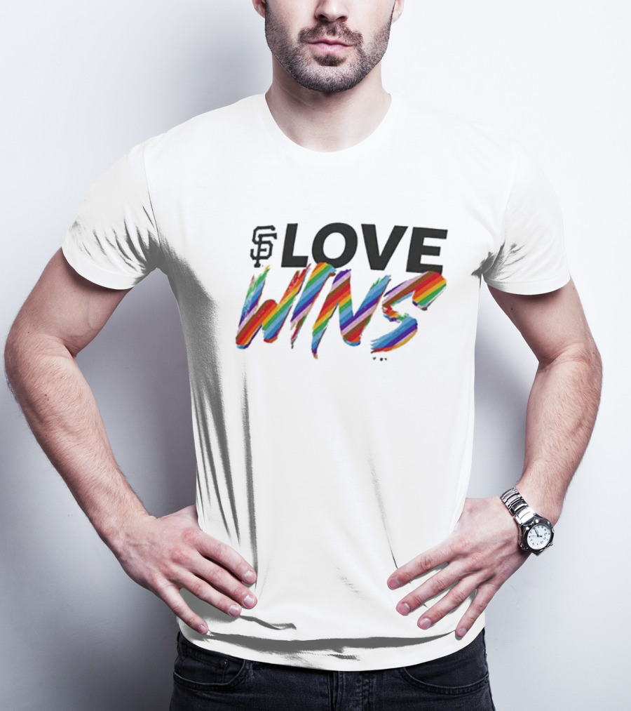 San Francisco Giants Rainbow Love Wins T-Shirt