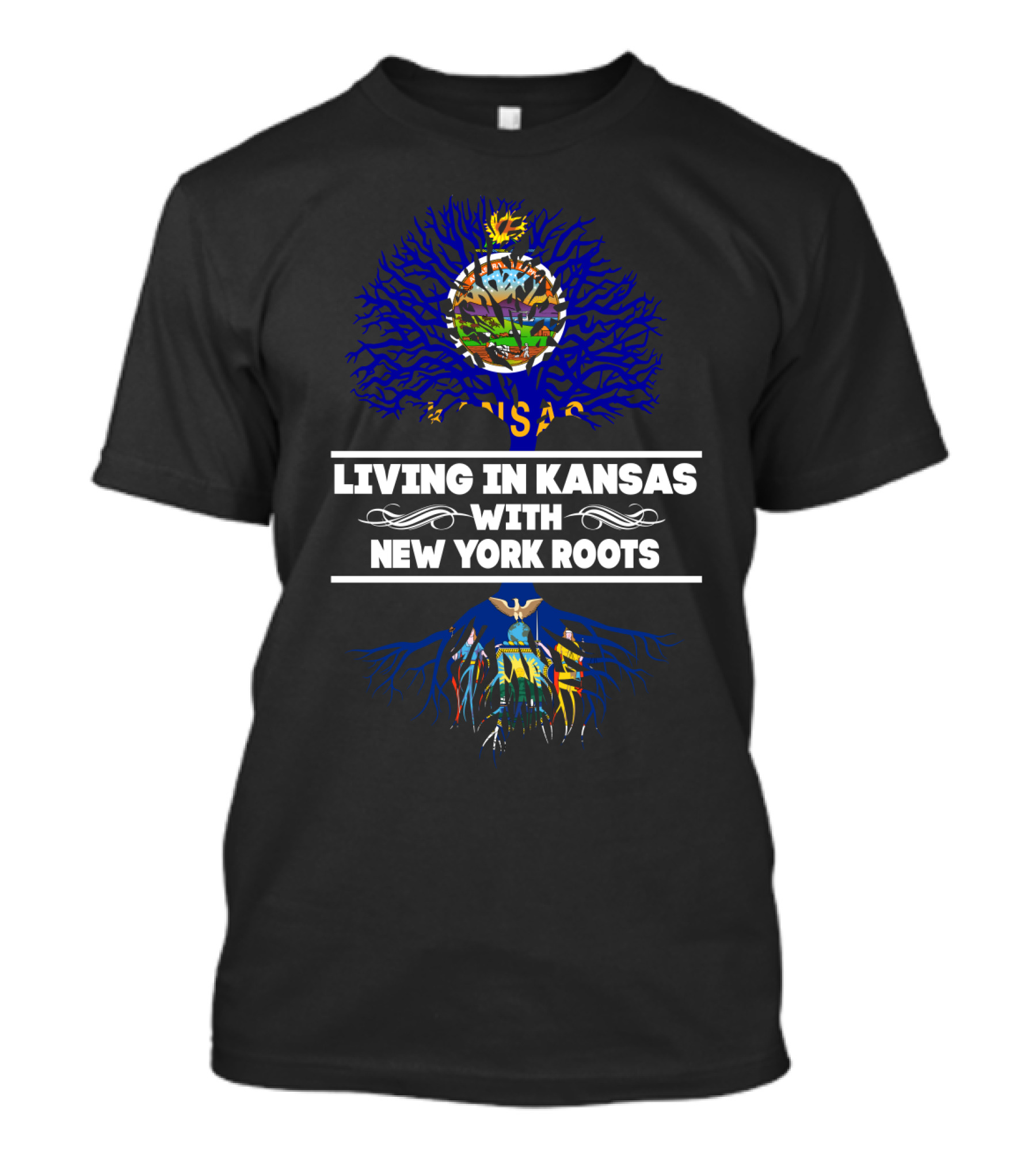 Kansas Life New York Heritage Tree T-Shirt