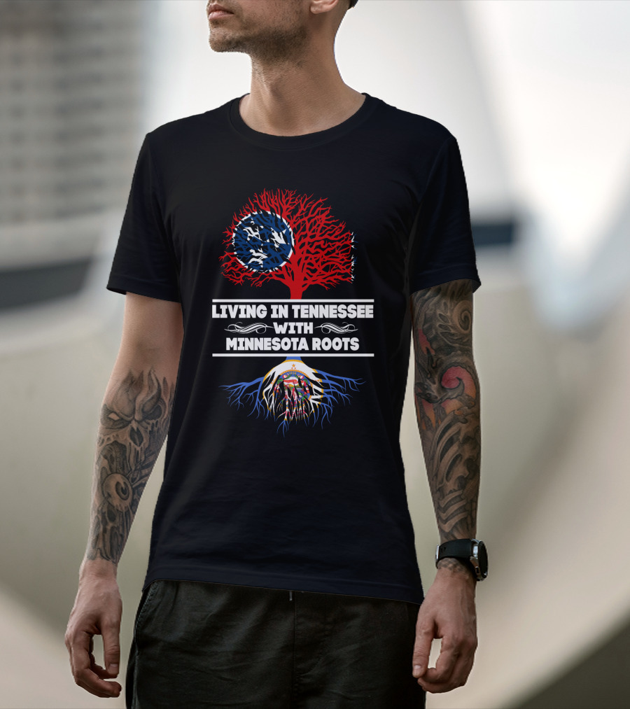 Tennessee Pride With Minnesota Heritage Tree T-Shirt
