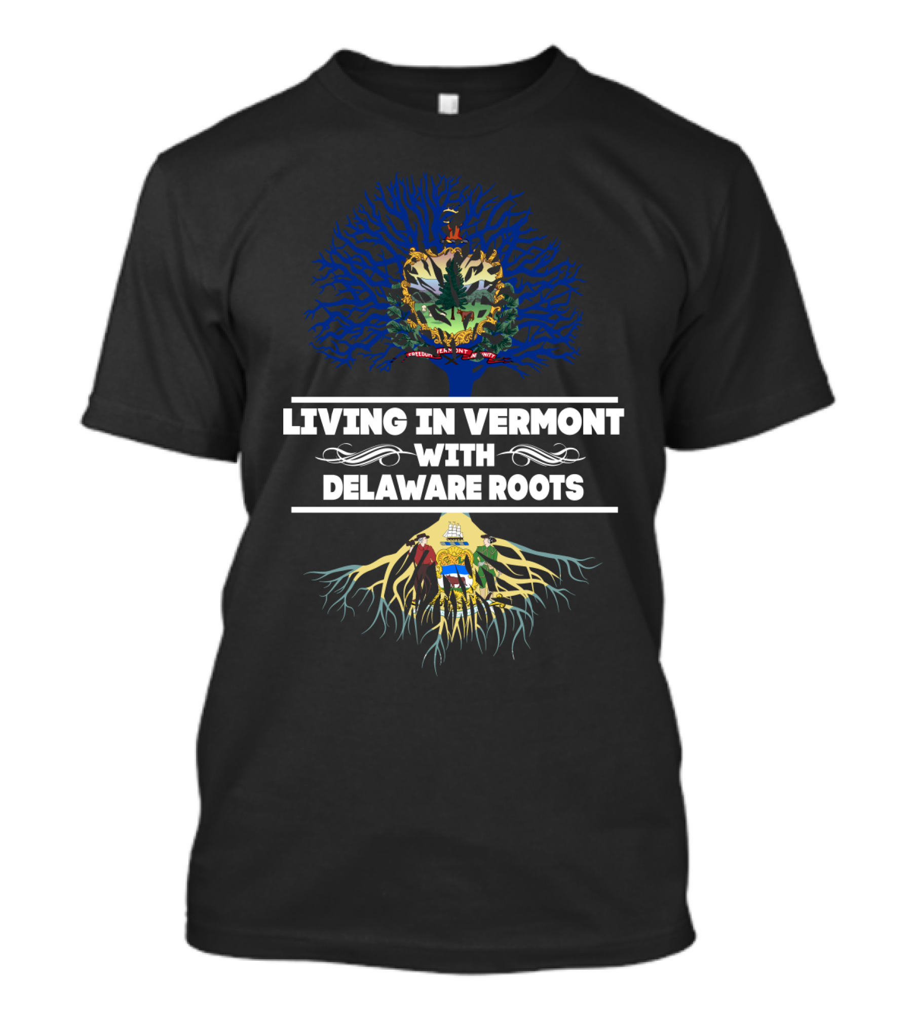 Living In Vermont Celebrating Delaware Heritage T-Shirt