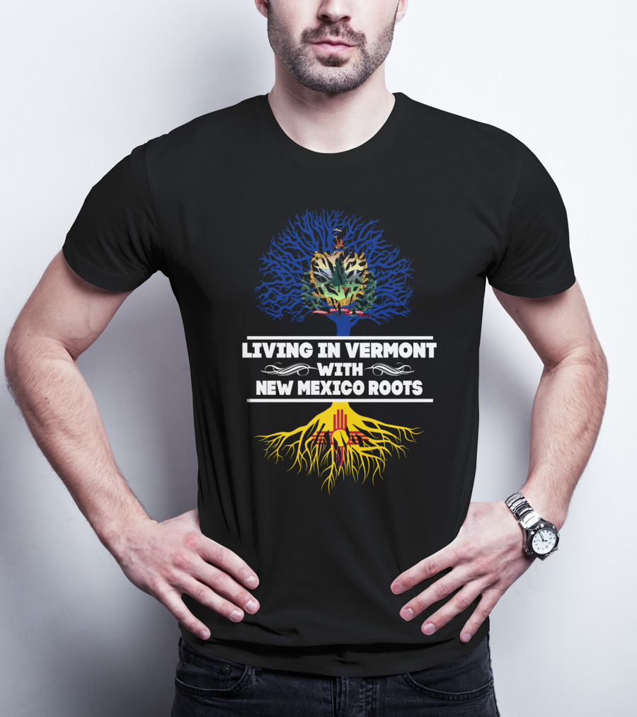 Vermont Residency New Mexico Heritage Tree Symbols T-Shirt