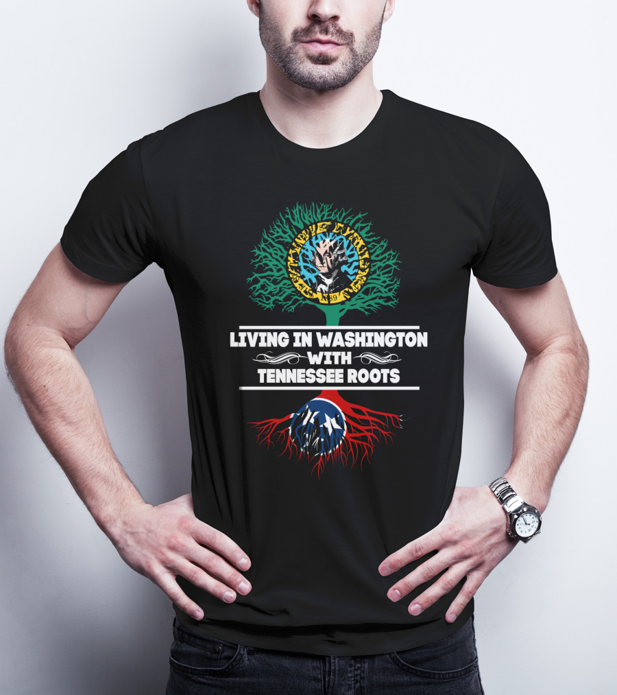 Sturgis Buffalo Chip 1989 Biker Design Living In Washington With Tennessee Roots And Tree T-Shirt