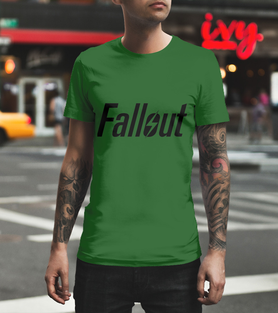 Fallout Logo Green Background T-Shirt