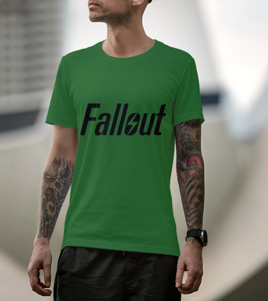 Fallout Logo Green Background T-Shirt