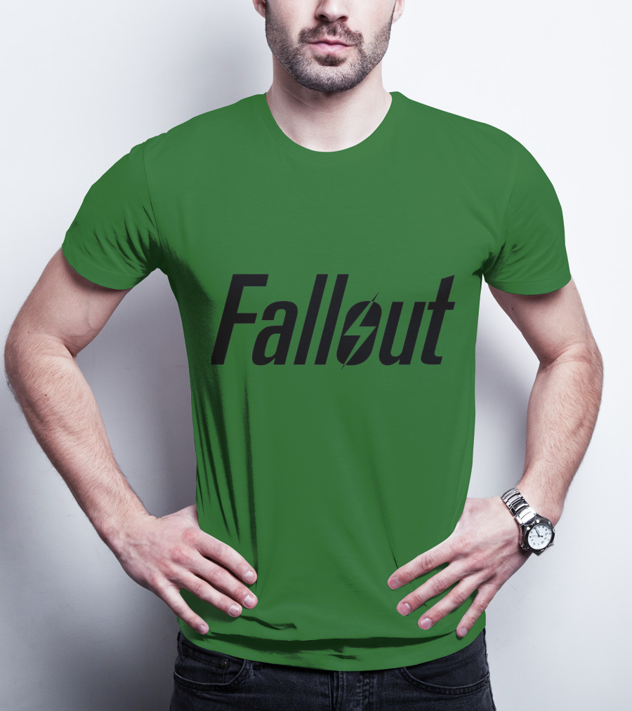 Fallout Logo Green Background T-Shirt