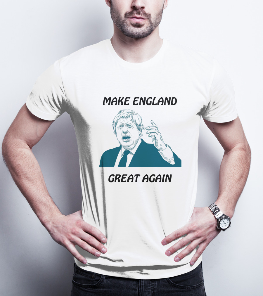 Boris Johnson Make England Great Again Political Commentary Caricature T-Shirt