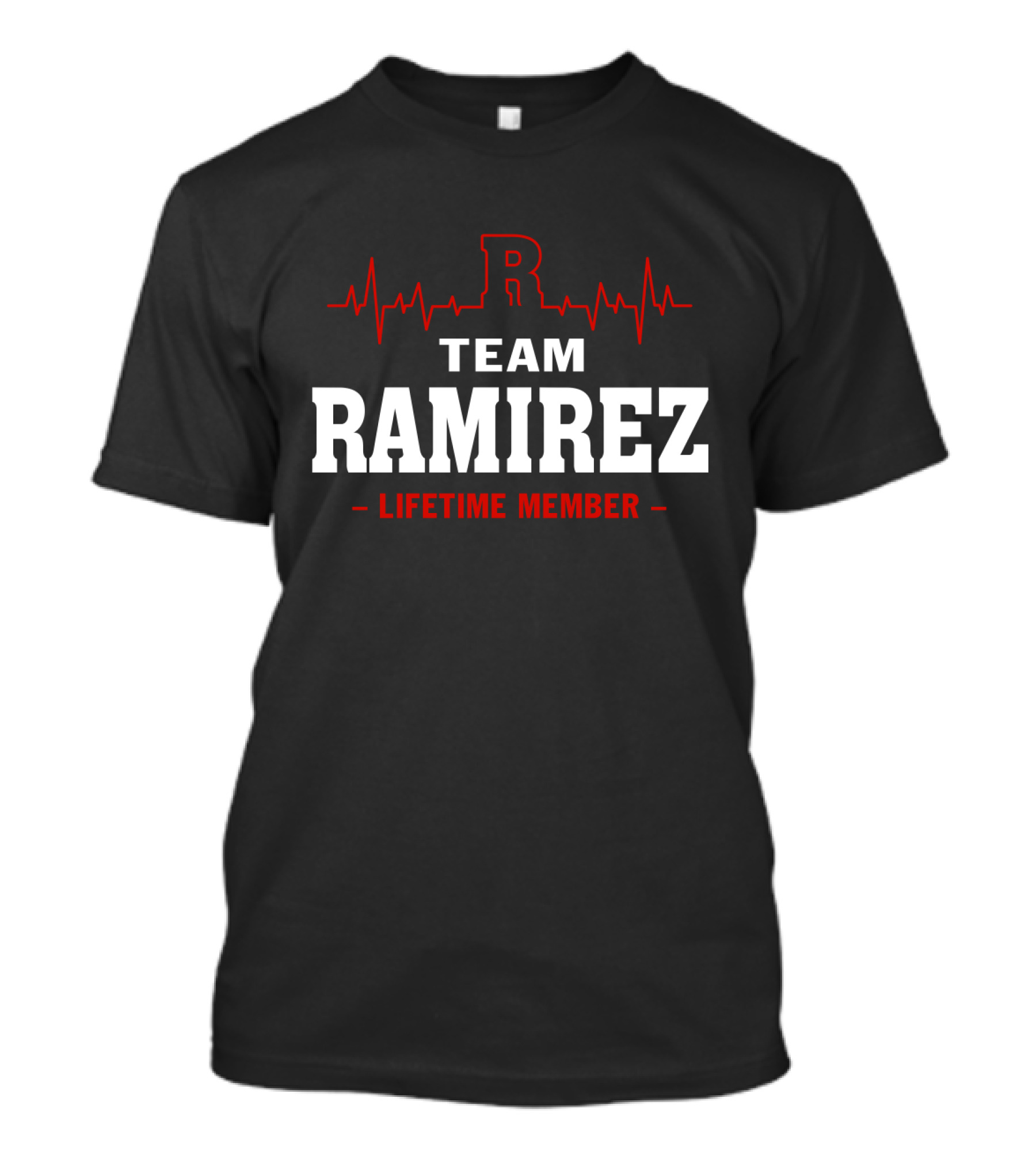 Team Ramirez Lifetime Member Heartbeat T-Shirt