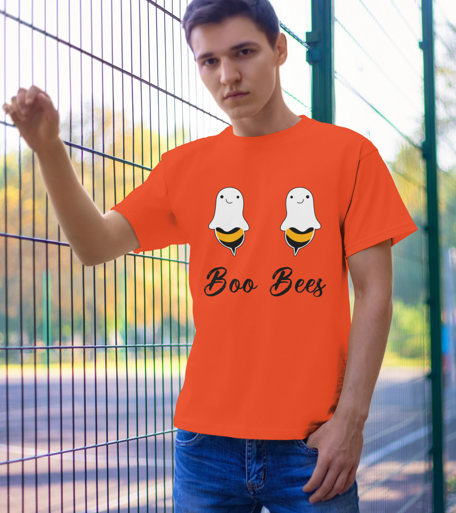 Boo Bees Funny Ghost Bee Pun Halloween T-Shirt