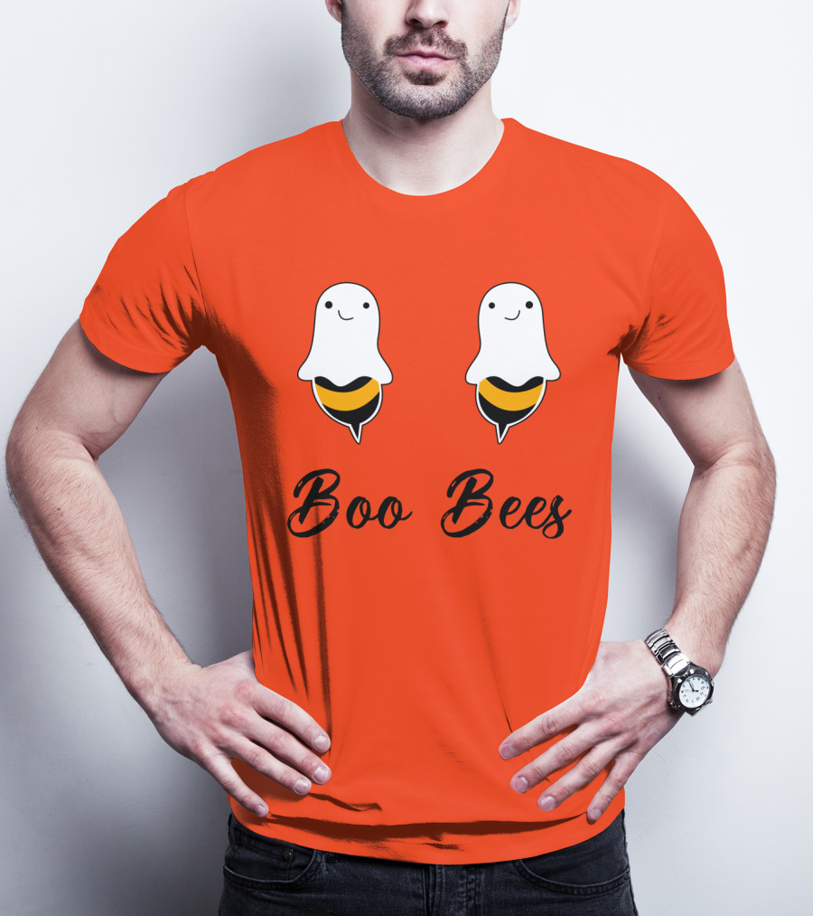 Boo Bees Funny Ghost Bee Pun Halloween T-Shirt