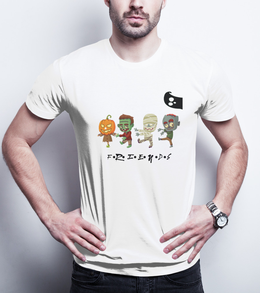 FRIENDS Horror Characters Abbey Road T-Shirt