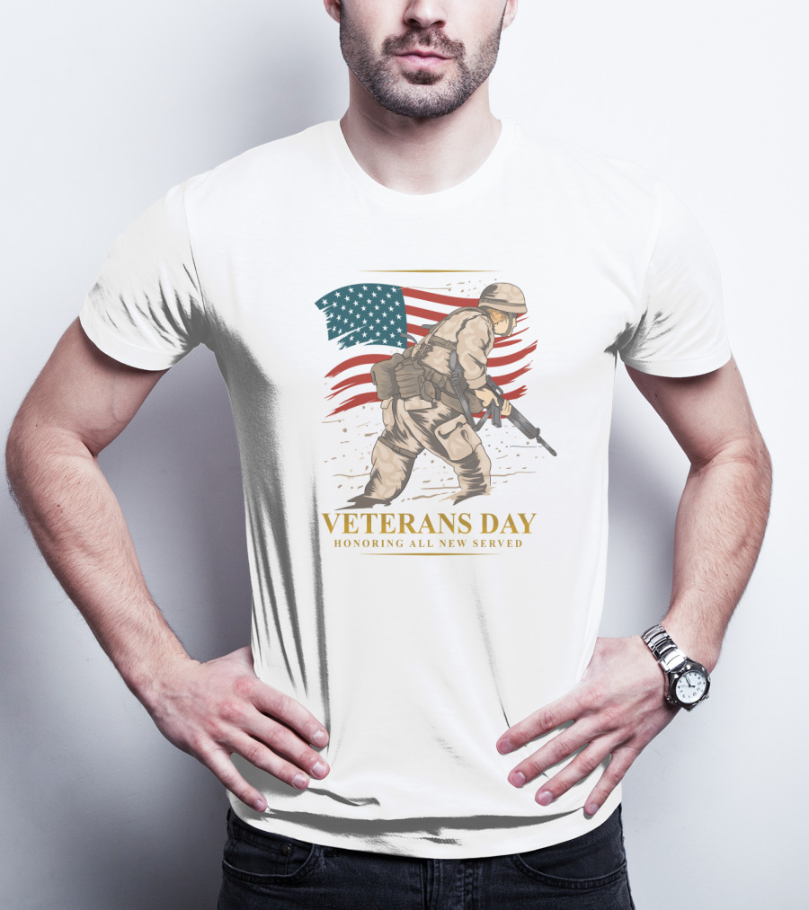 Veterans Day Honoring All New Served Memorial T-Shirt