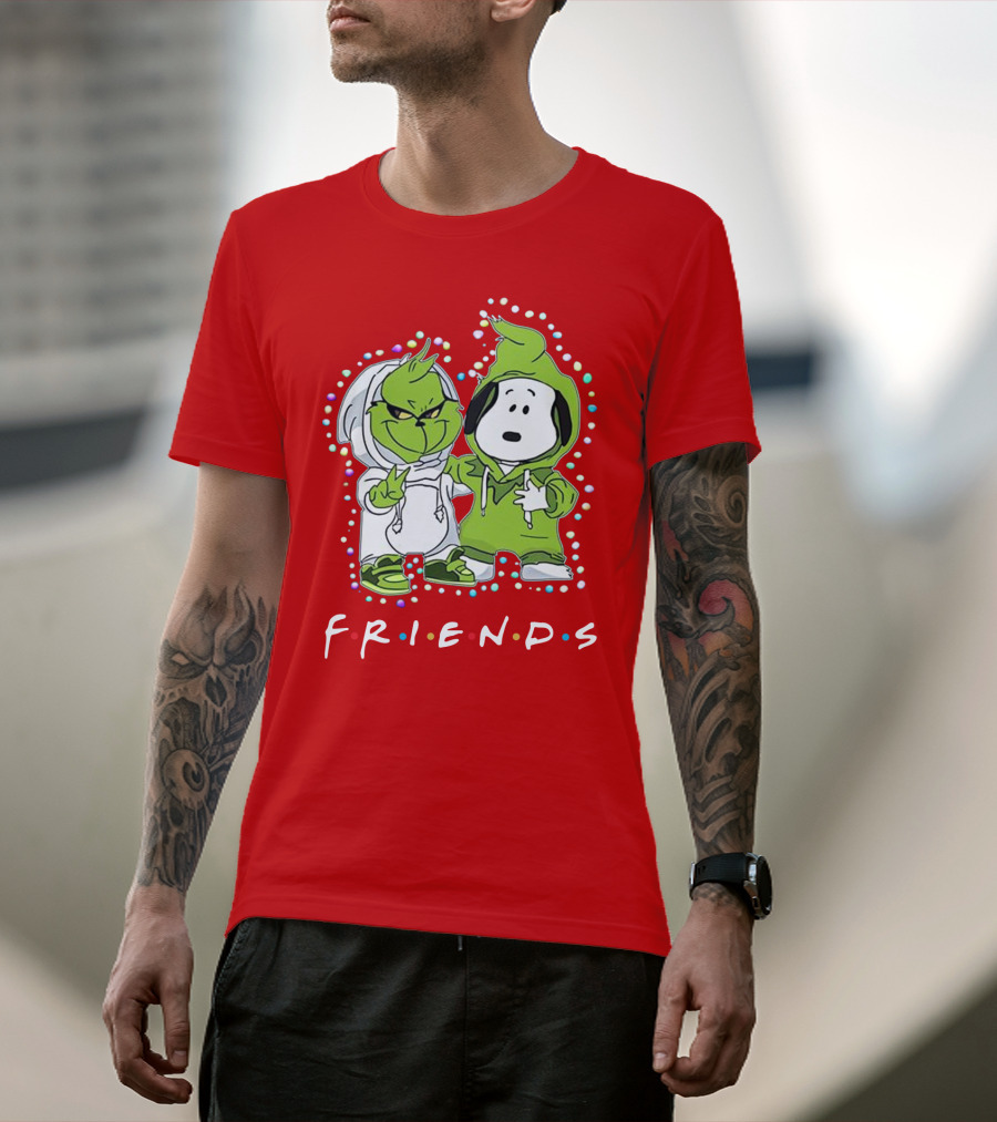 Baby Snoopy And Grinch Friends TV Show Hoodie Characters T-Shirt