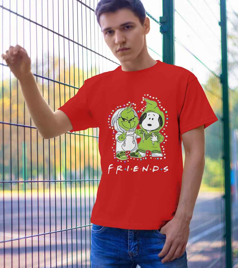 Baby Snoopy And Grinch Friends TV Show Hoodie Characters T-Shirt
