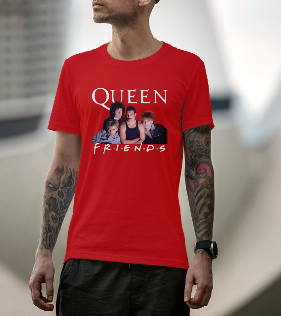 Queen Band Friends TV Show Mashup T-Shirt