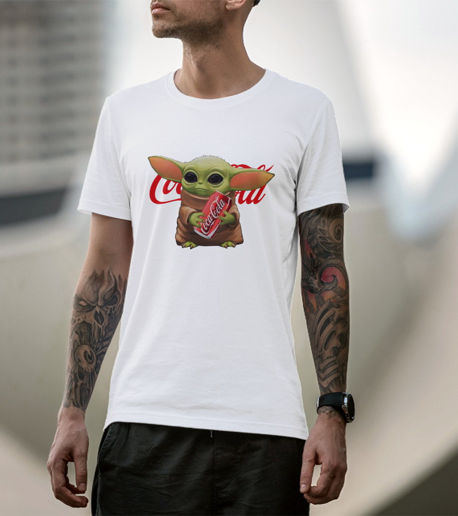 Baby Yoda Holding Coca Cola Iconic Red T-Shirt
