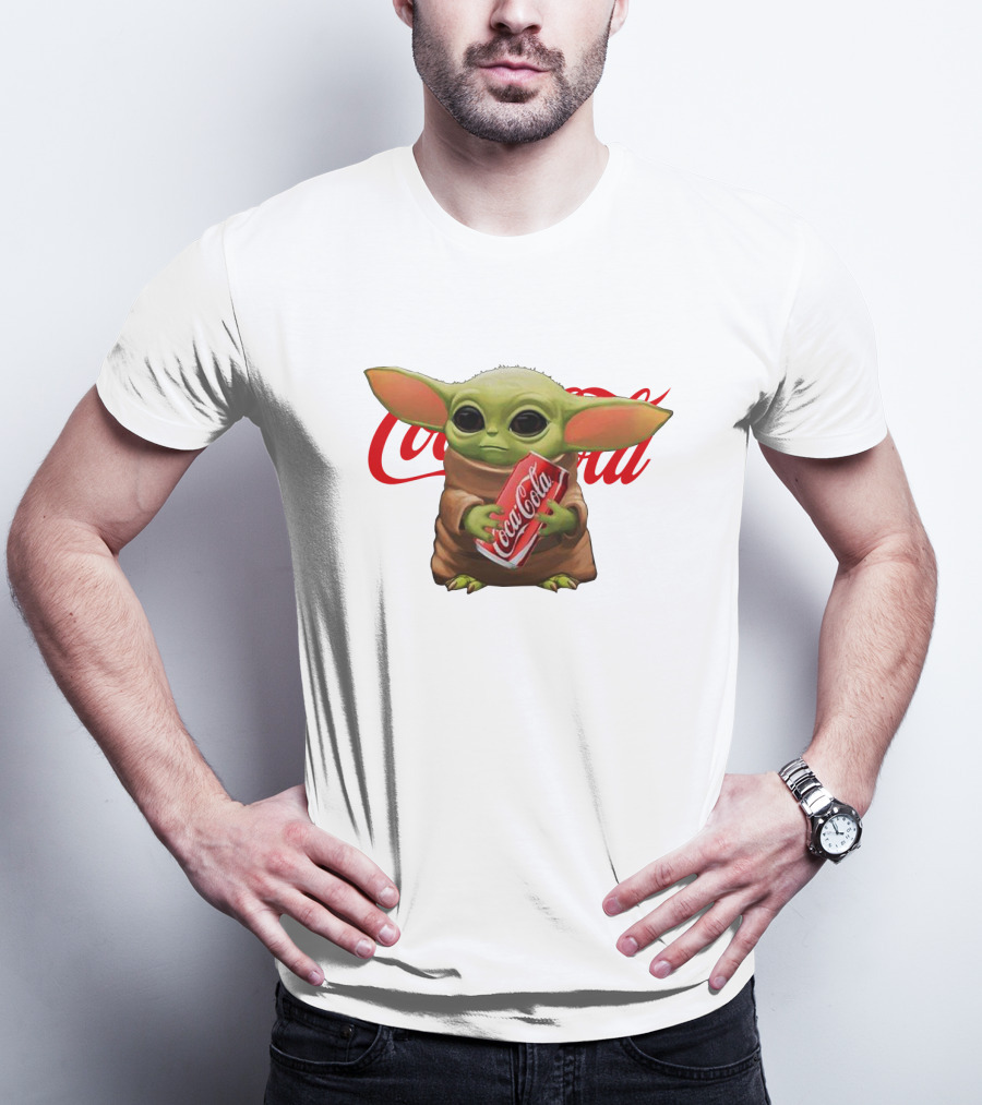 Baby Yoda Holding Coca Cola Iconic Red T-Shirt