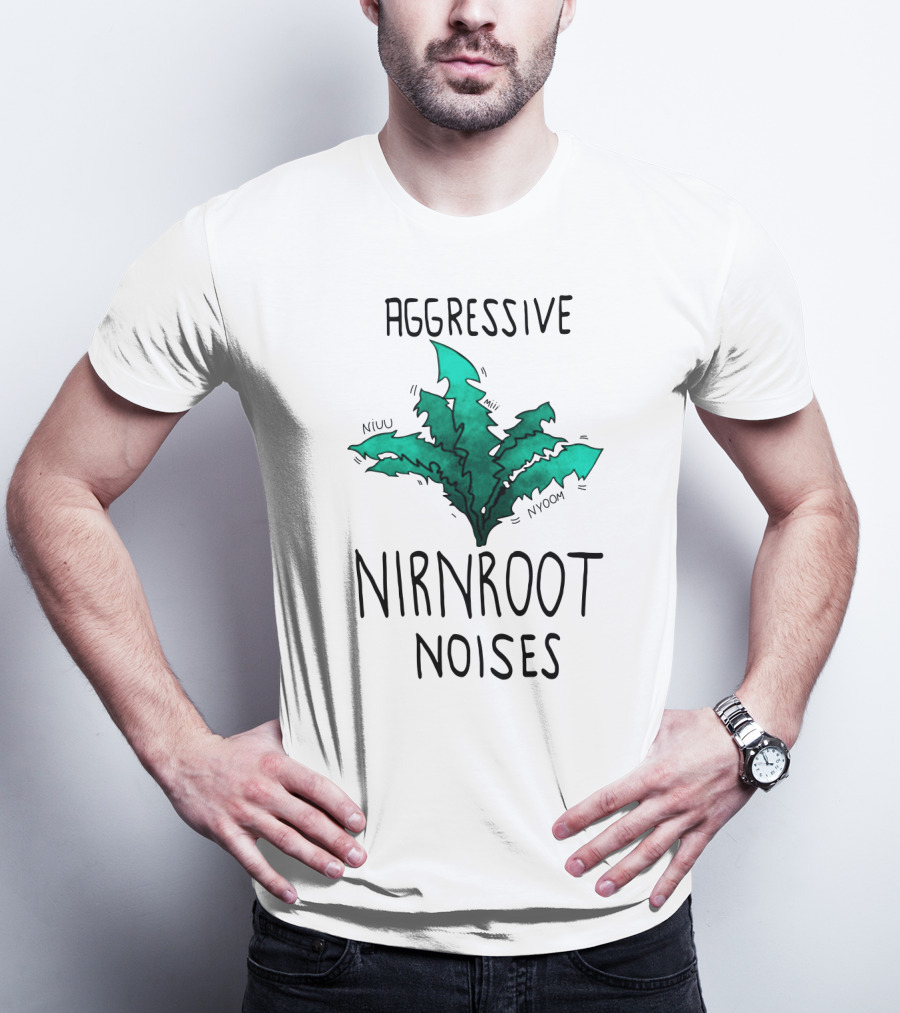 Aggressive Nirnroot Noises Niuu Nyoom Miii T-Shirt
