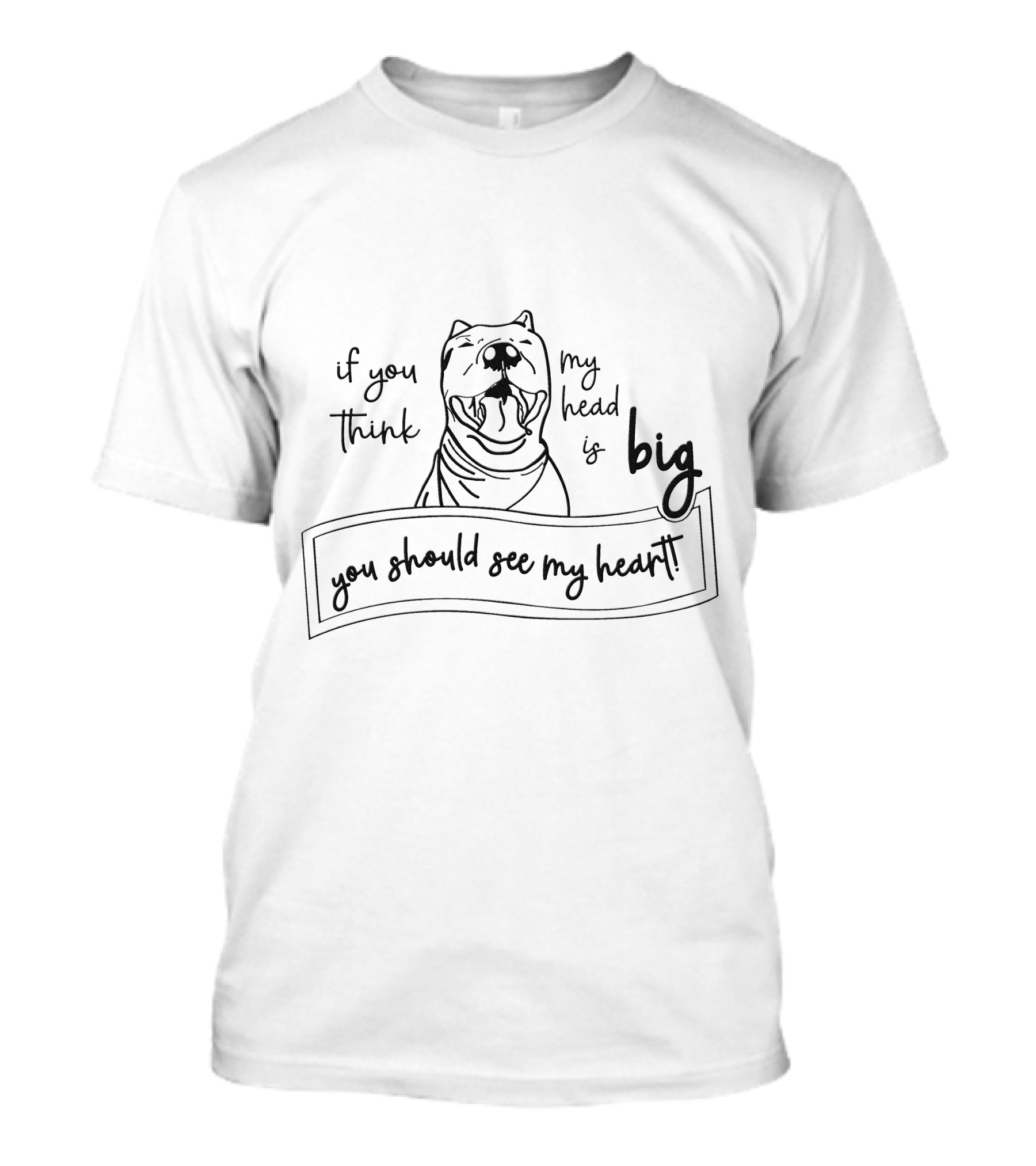 Pitbull Head Big Heart You Should See My Heart T-Shirt