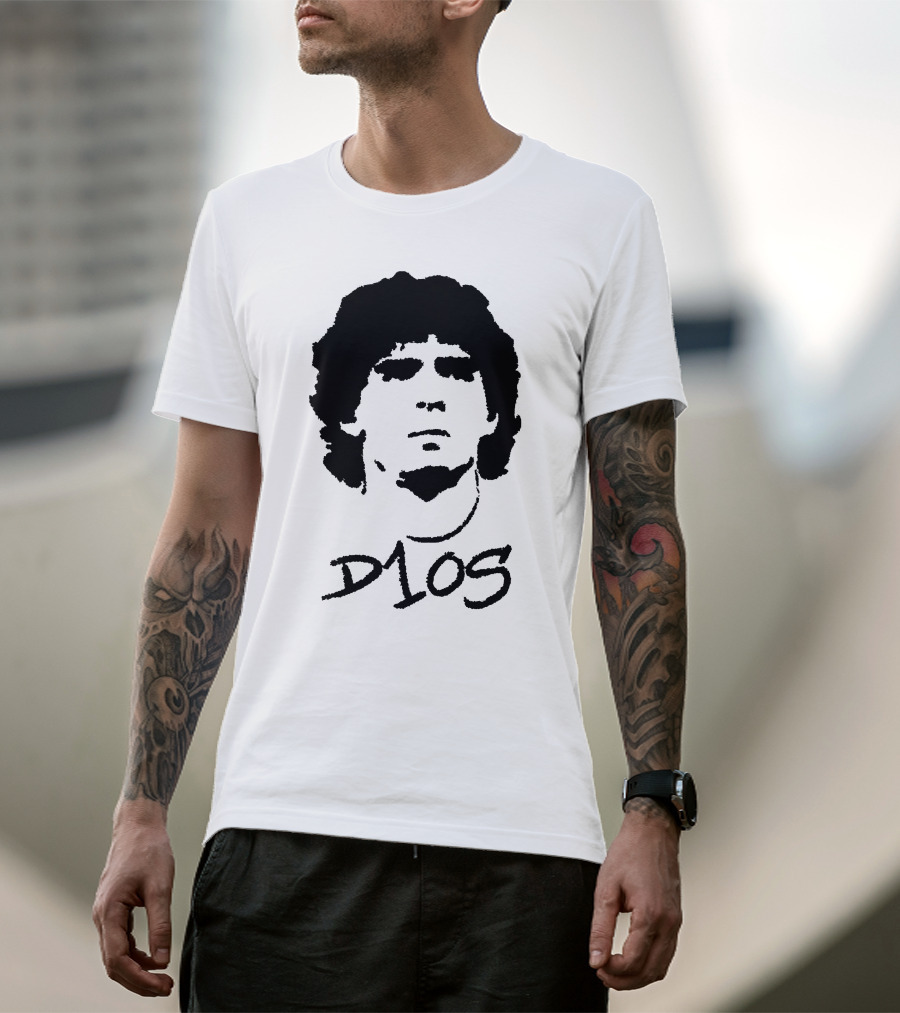 Diego Maradona D1OS Iconic Portrait Legend T-Shirt