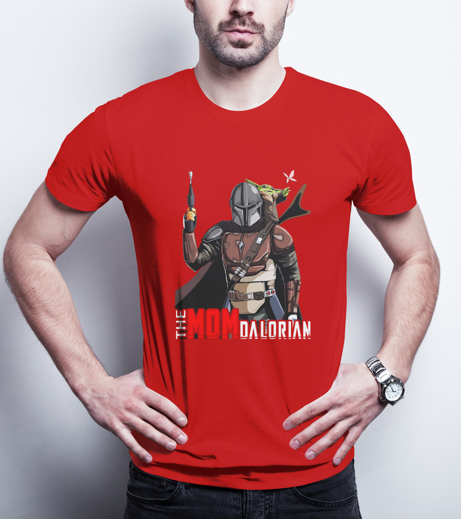 THE MOM DALORIAN BABY YODA T-Shirt