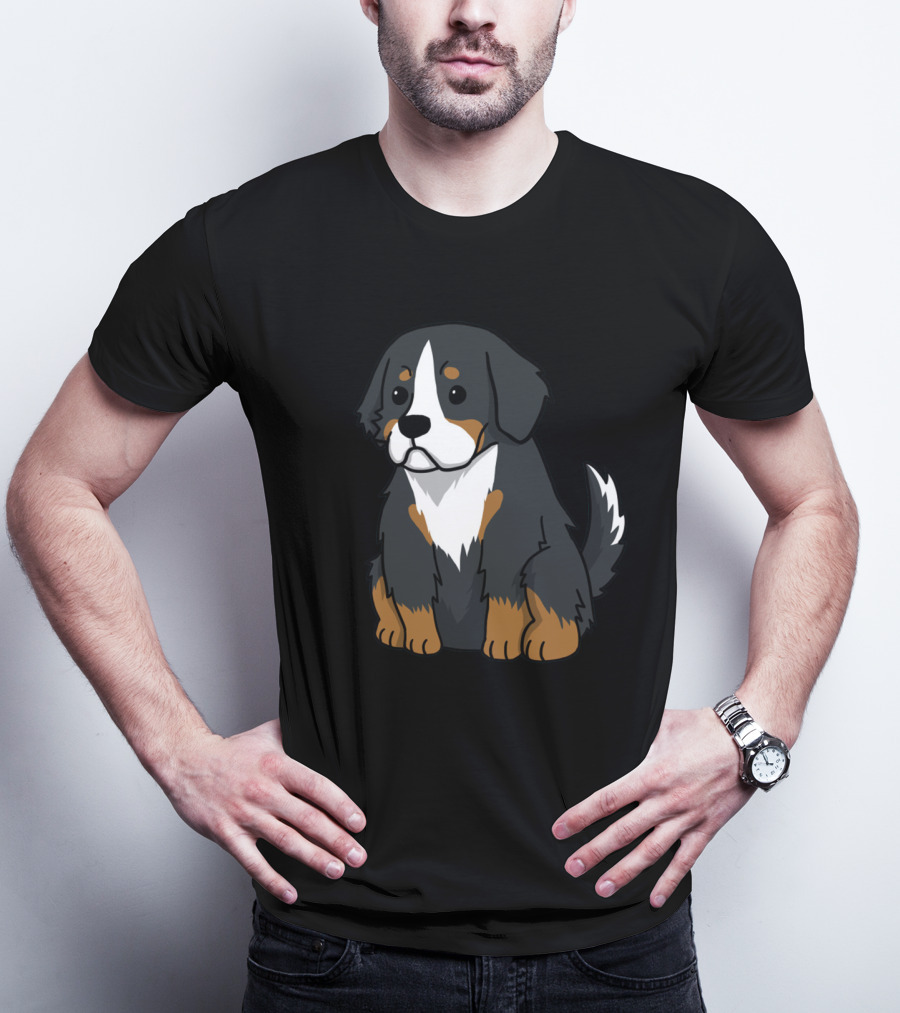BERNESE Mountain Dog Cartoon Puppy Cute T-Shirt