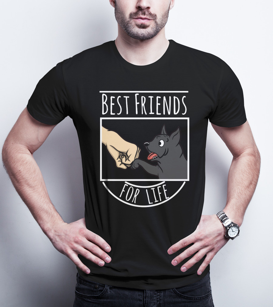 BEST FRIENDS FOR LIFE CANE CORSO DOG FIST BUMP T-Shirt