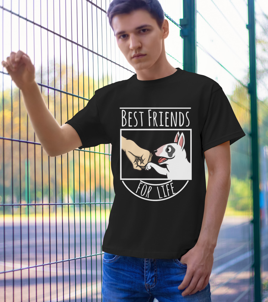 Best Friends For Life Dog And Fist Bump T-Shirt